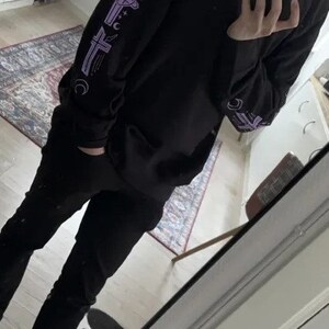 EYES Pastel Goth Halloween Necklace With Bat Wings Cross O-ring ...