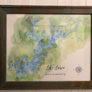 Sea Islands of South Carolina Watercolor Map - Etsy