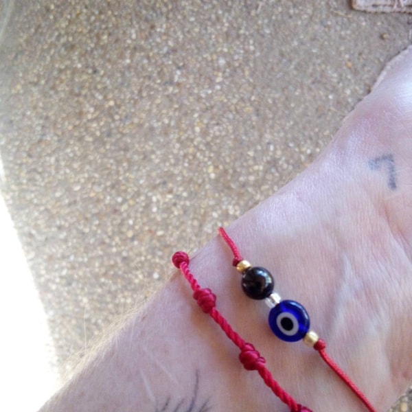 7 Knots Red Protection Bracelet, Red String Bracelet, 7 Knots Anklet ...