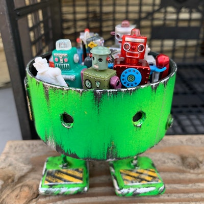 Robot. 330 Geen Eye Bot - Etsy