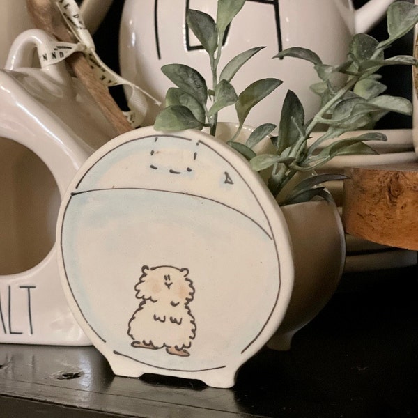 Small Ceramic Planter Hamster in a Ball - Etsy