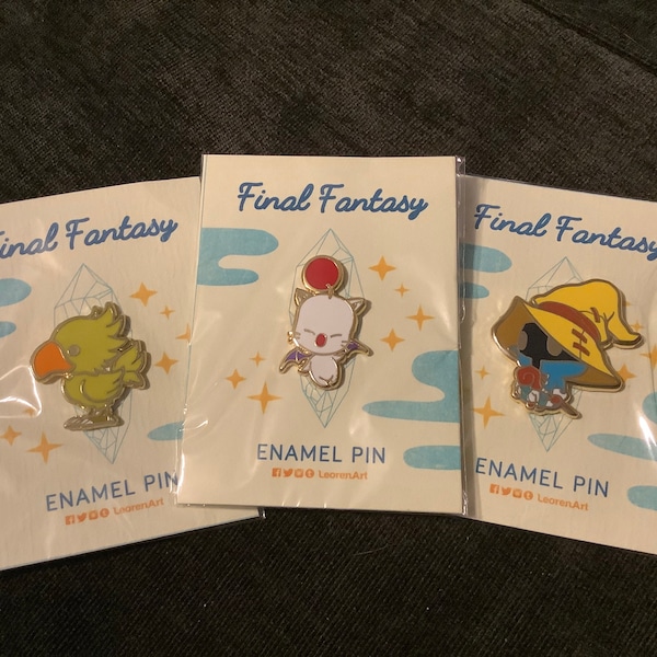 Final Fantasy Moogle - Hard Enamel Pin - Etsy
