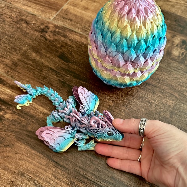 3D Printed Articulated Crystal Dragon Fidget Toy in 54 of the Hottest ...