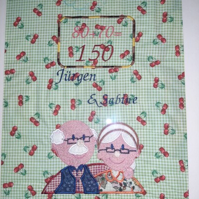 Grandparents Embroidery Designs Old Couple Embroidery Design Machine ...