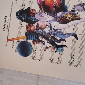 Star Wars Theme Sheet Music Art Print - Etsy