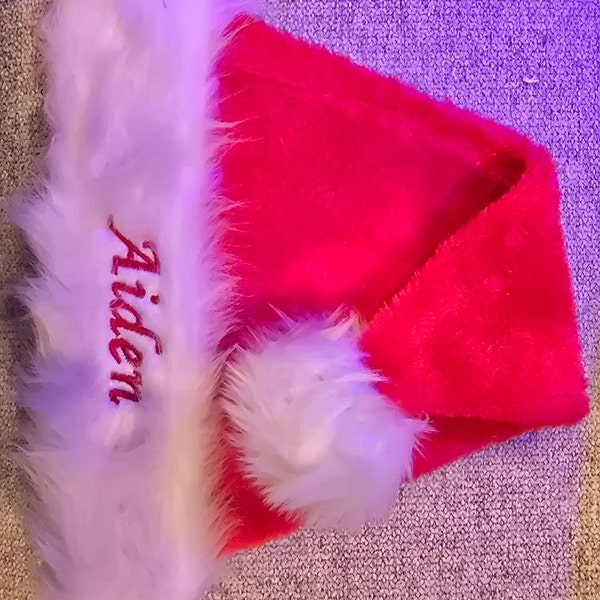 Customized Santa Hat,custom Christmas Hats,personalized Christmas Hat ...