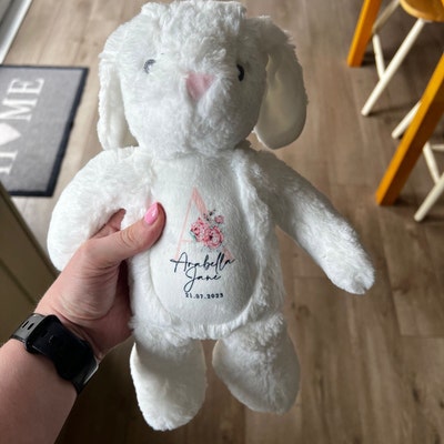 Personalised Bunny Rabbit New Baby Gift Personalised Plush - Etsy