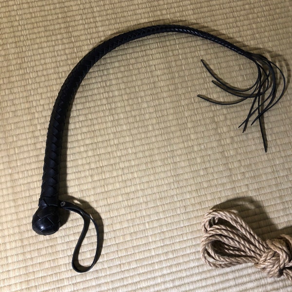 Leather Whip, One-tailed Leather Whip, BDSM Whip, One-tailed Whip ...