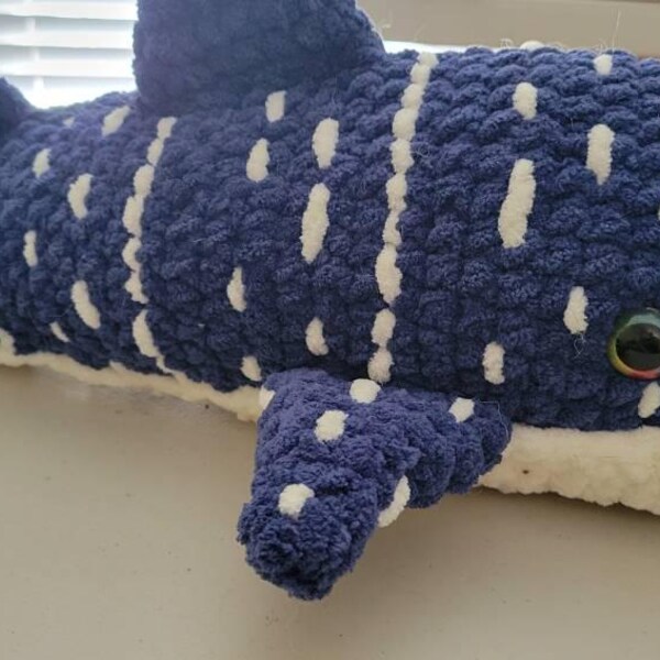 PATTERN: Plush Winslow the Whale Shark With Mouth Pocket and Mini Fish and Shrimp - Crochet ...