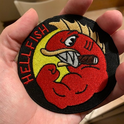 The Simpsons Flying Hellfish Grandpa Embroidered Sew on Iron on Patch ...