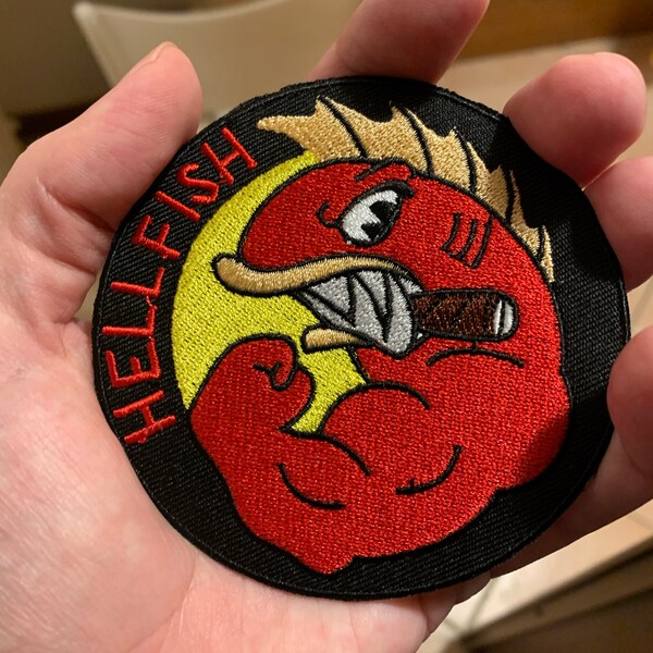The Simpsons Flying Hellfish Grandpa Embroidered Sew on Iron on Patch ...