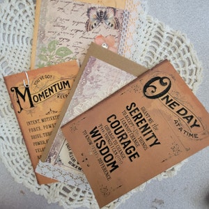 Vintage Shabby Pocket and Tag Foldout for Junk Journals, Victorian ...