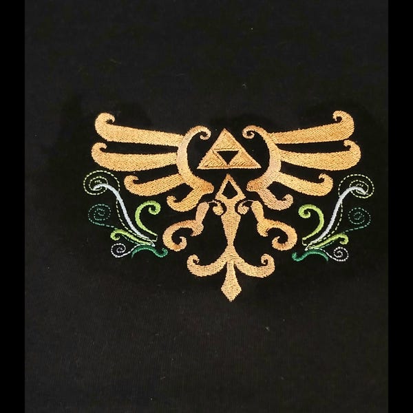 Zelda Machine Embroidery Design Hylian Shield With Master Sword 3x3 - Etsy