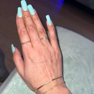 Double Chevron Ring, Minimalist Ring, Simple Ring, 14k Gold Flat ...