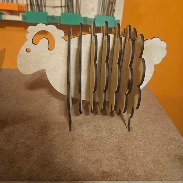 Sheep Coaster Sets With Holder Laser Cut Dxf Glowforge Svg CNC Router ...