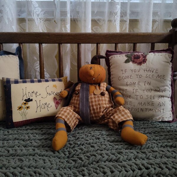 Honey and Me, Scarecrow Doll, Soft Sculpture Doll, Fall Home Decor ...