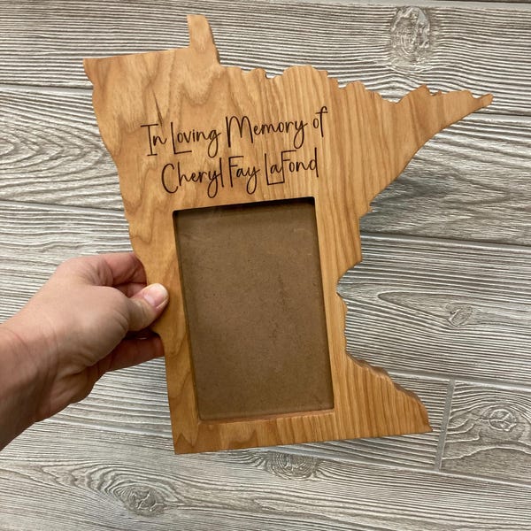 Personalized Minnesota Catch-all Tray Handmade Gift From Solid Hickory ...