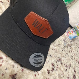 Custom Leather Patch Hats Retro Classics Trucker Snapback - Etsy
