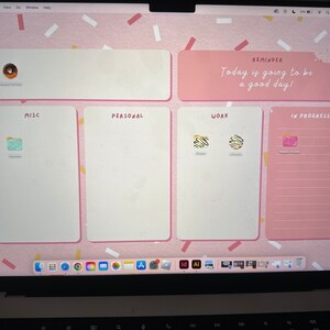 SET OF 3 Desktop Wallpaper Organizer Studentdesktop Wallpapermacbook ...