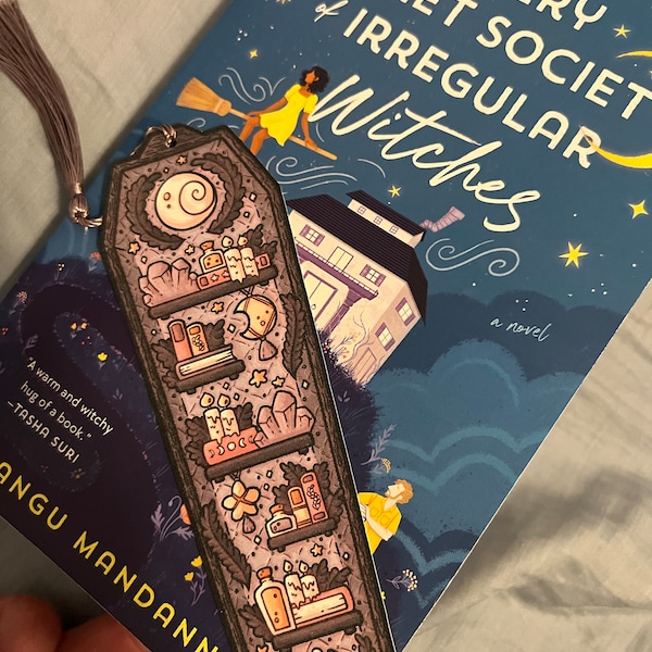 Witch Library Bookish Sticker Laptop Water Bottle Water Resistant ...