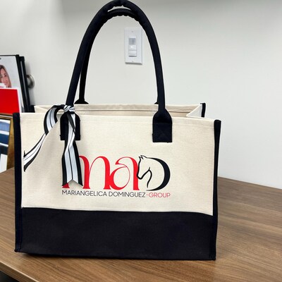 Realtor Tote Bag Personalized Business Tote Bag Custom Real Estate ...