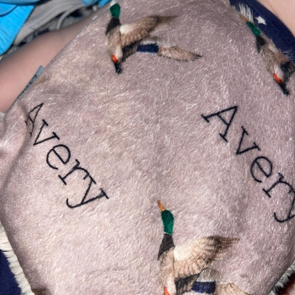 Turkey and Feathers Blanket; Turkey Lovey; Hunting Baby Gift; Hunting ...