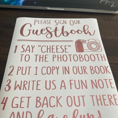 Guestbook Photobooth Sign Add Photo to the Guest Book Sign Photo Booth ...