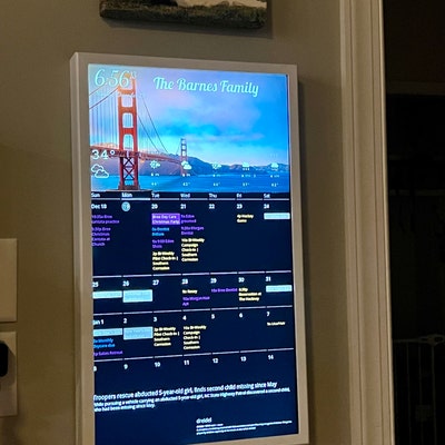 32in Touchscreen Smart Calendar / Smart Home Control Center / Dakboard ...