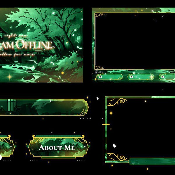 Under Deep Sea Animated Stream Overlay Package for Twitch, Kick ...