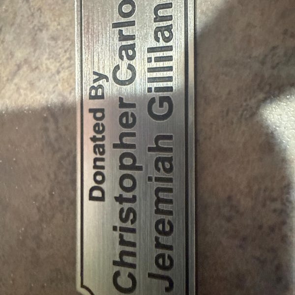 Personalized Custom Engraved Acrylic, Brass Look, Plastic Name Plate ...