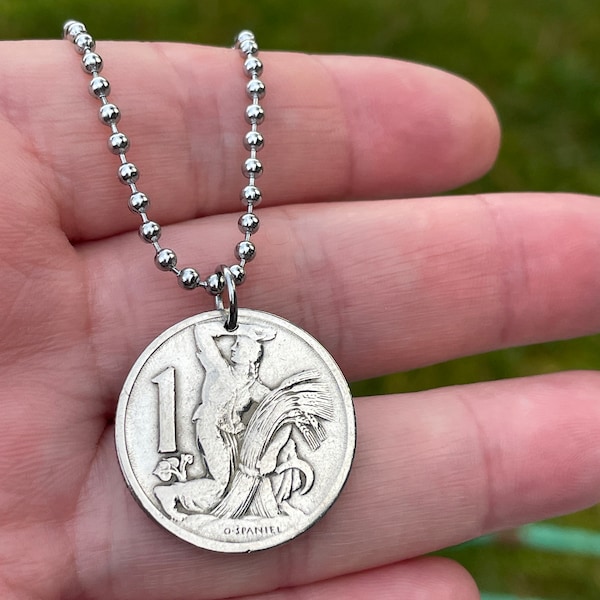 1966 Israel Asimon Telephone Token Coin Pendant Necklace Jewish Rotary ...