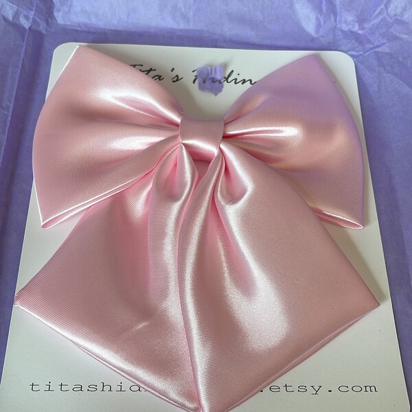 Pink Cosplay Headband, Large Pink Hair Bow, Big Pink Bow, Pink Cosplay ...