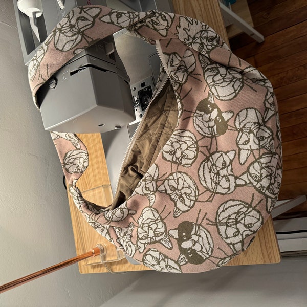 Crescent Bag Sewing Pattern, Oversized Hobo Bag, Crossbody Bag ...