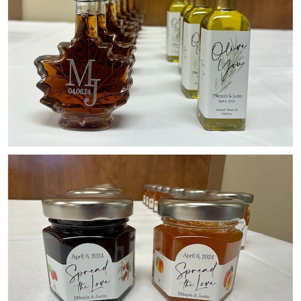 Set of 10 Olive You Olive Oil Favors 60ml | Infused With Love Olive Oil ...