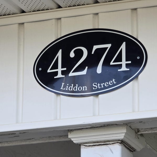 Personalized Apartment Sign-house Address Sign-plaque-custom Classic ...
