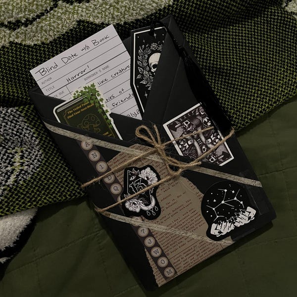 Blind Date With a Book: Cottagecore Bookish Gift Set - Etsy