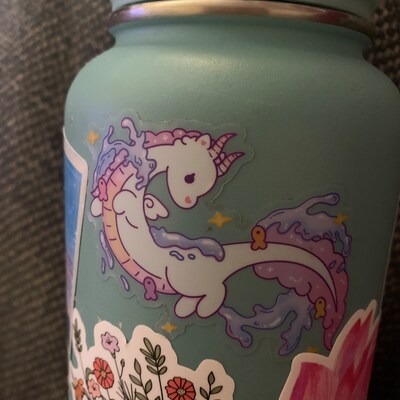 Long Dragon Sparkle Sticker Vinyl Sticker - Etsy