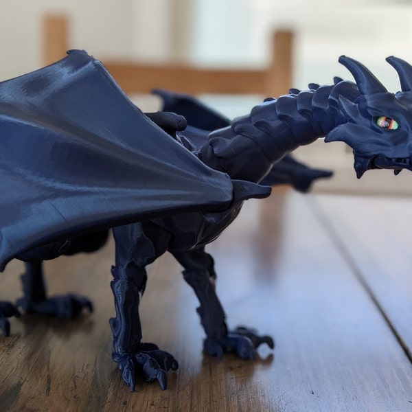 3D Printed Articulated Dragon BJD Action Figure - Ball Jointed ...
