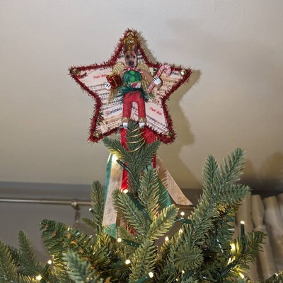 Johanna Parker Batty BAT HALLOWEEN Tree Topper Glitter & Glammed up 6 ...