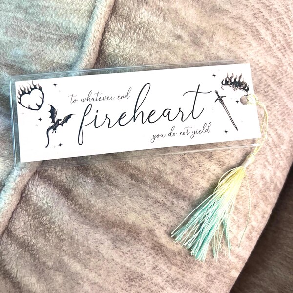Fireheart TOG Bookmark – 2x6 Pre-tasseled Bookish Bookmark, Sparkle ...