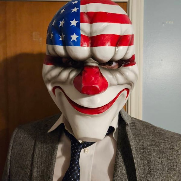 Dallas Mask From Payday2 Replica, Clown Mask, for Gamer and Cosplay ...