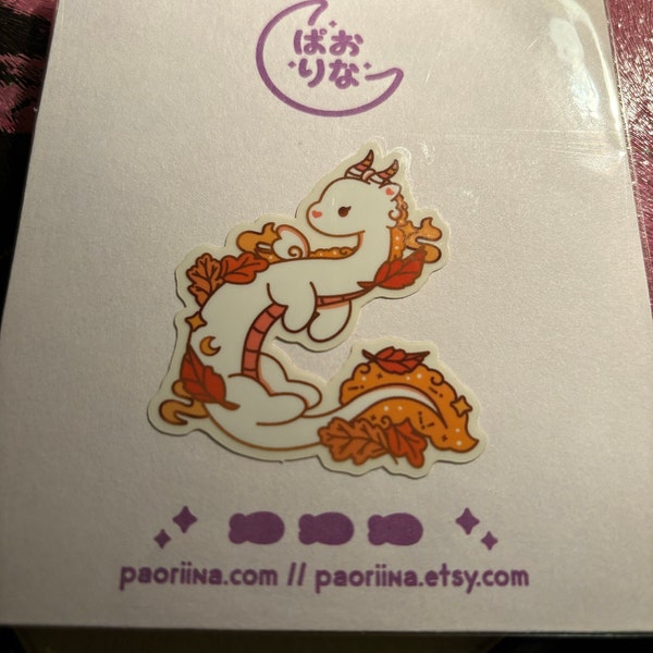 Long Dragon Sparkle Sticker, Vinyl Sticker - Etsy