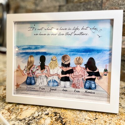 Custom Best Friends Print Personalized Friendship Print Custom Best ...