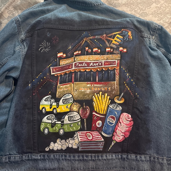 Custom Hand Painted Jacket, Original, One of a Kind Jacket, Hand ...