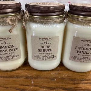Fall Candle / Pure Soy / Autumn Candle / Fall Decor / Container Candle ...