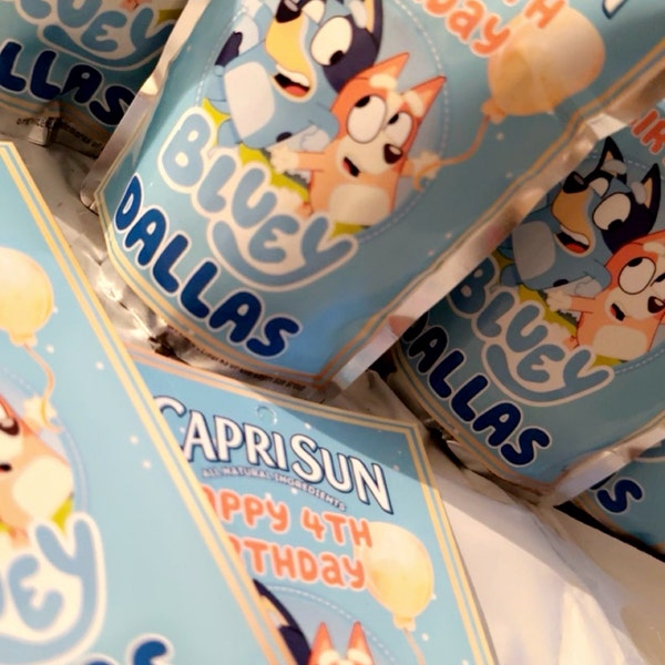 12 Personalized Capri Sun Juice Pouch Stickers Labels - Etsy