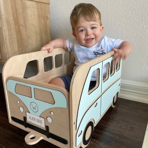 Personalized Kids Clothing Rack for Boys, Montessori Playroom Toy ...