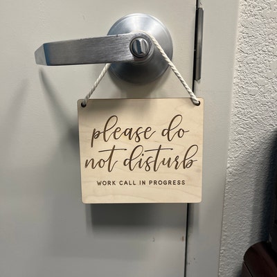 Please Do Not Disturb Door Sign, Conference Call Sign, Video Call Sign ...