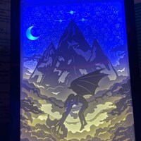 ACOTAR Book Nook - Intricately Detailed Velaris Lightbox - Rhysand and ...