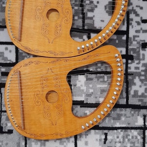 24 String Mega Size Jewish Lyre Harp King David Lyre Harp - Etsy